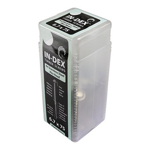 TIMco In-Dex Hex Head A4 Stainless Steel Timber Screws