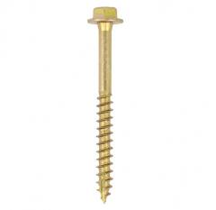 TIMCO SOLO COACH SCREW HEX FLANGE HEAD YELLOW ZINC SLEEPER SCREWS TURBO ...